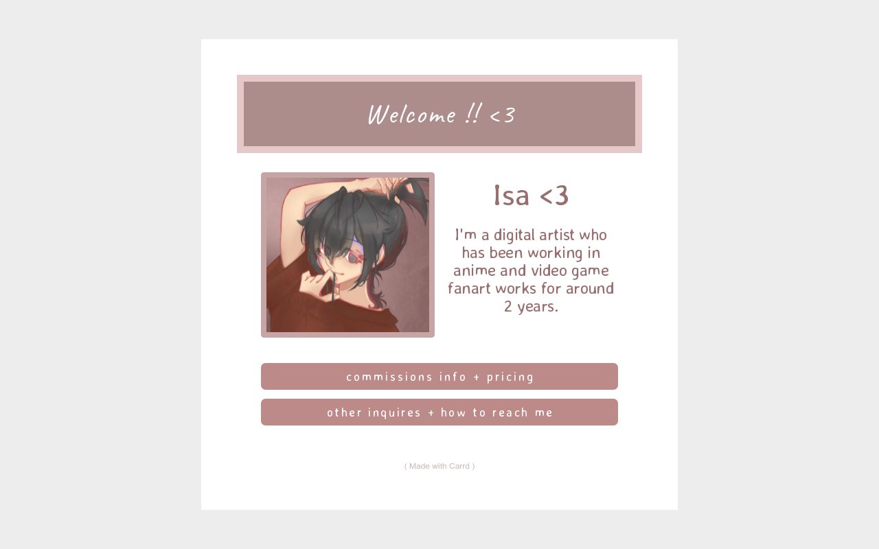 Art Commissions Page